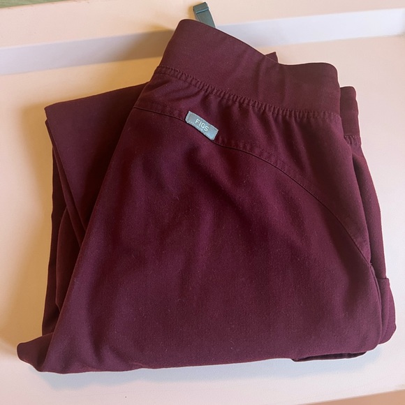 Figs | Other | Figs Maroon Kade Cargo Scrub Pants | Poshmark